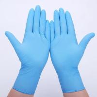 China Blue Nitrile Examination Gloves , CE ISO FDA Certification Sterile Surgical Gloves for sale