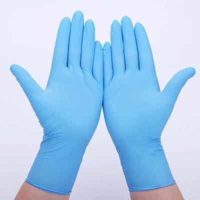 China Blue Nitrile Examination Gloves , CE ISO FDA Certification Sterile Surgical Gloves for sale