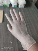 China Non Sterile Disposable Vinyl Exam Gloves With Beaded Cuff Smooth Surface for sale