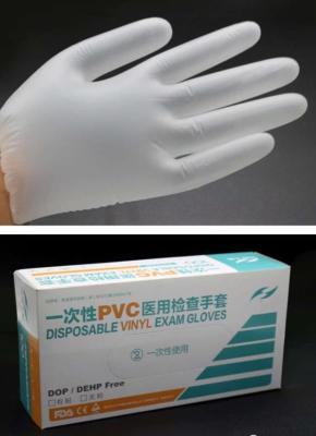 China Medical Pvc Exam Gloves , Disposable Examination Gloves CE FDA Certificated for sale