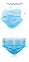 China 3 Ply Disposable Medical Mask Non Woven Fabric Material For Adults for sale