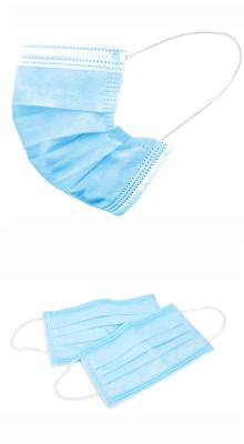 China Non Woven Fabric Disposable Earloop Face Mask , Face Mask Surgical Disposable 3 Ply for sale