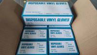 China Clear Disposable Vinyl Exam Gloves With Rolled Rim Power Free Wear Resistant for sale