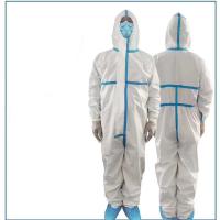 China PP Fabric Medical Disposable Protective Suit Customized Size Fluid Resistant for sale