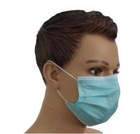 China Breathable Disposable Non Woven Face Mask , Disposable Face Mask Blue And White for sale