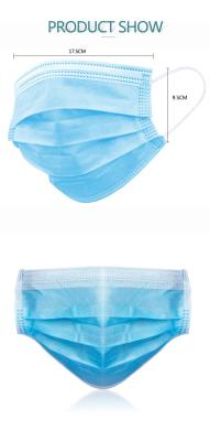 China Fast Shipping Heath Public Hospital Policeman Dust Protective Medical Disposable Mask for sale