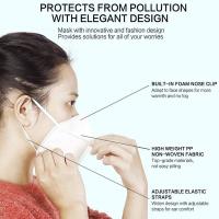 China Adult Surgical Dust Mask With Adjustable Nose Clip Non Woven Material  95% Filtration for sale