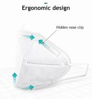 China Adult Surgical Dust Mask With Adjustable Nose Clip Non Woven Material  95% Filtration for sale