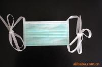 China Non Woven Elastic Ear Loop Mask , Tie On Type 3 Layer Face Mask Disposable for sale