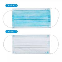 China Anti Dust Blue Disposable Protective Mask 3 Ply Type High Safety OEM Service Accepted for sale