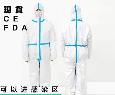China Light Weight Disposable Isolation Gown Customized Logo GB19082-2009 Standard for sale