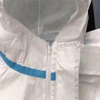China Hospital Use Disposable Isolation Gown durable / White Disposable Overalls for sale