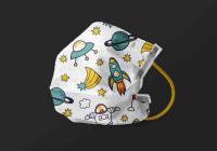 China Disposable Breathable Cartoon Nonwoven 3 Ply Face Mask for sale