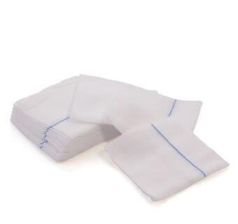 China Natural Cotton Absorbent Gauze Sponge Bleached Medical Sterile Gauze Swab for sale