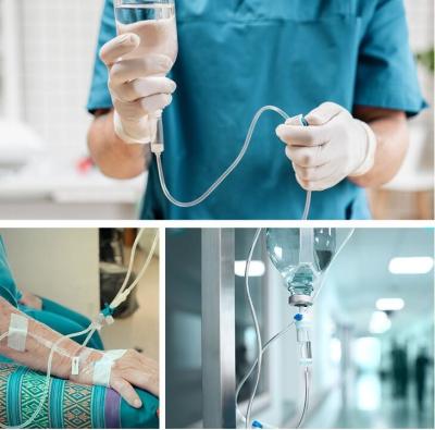 China Non Pyrogenic Transfusion Blood Giving Set Blood Drip Set 168cm Length for sale