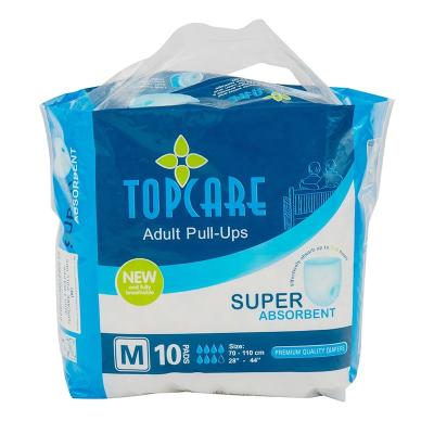 China Anti Leak Disposable Diaper Pants Printed Disposable Adult Diaper for sale