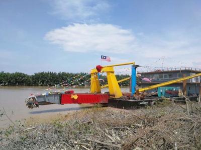 China 14 Meter Cutter Suction Dredge / Cutter Head Dredger With 50KW Generator Set Rexroth Hydraulic for sale