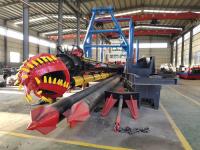 China 12inch River Dredging Equipment Machine White Color Mud Dredging Boat 16kw for sale