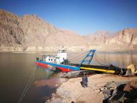 China 12inch River Dredging Equipment Machine White Color Mud Dredging Boat 16kw for sale
