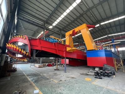 China Professional Cutter Sand Dredger With WN650 Sand Pump For Large Scale Dredging Projects for sale