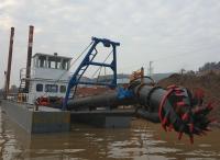 China 22inch Model Mud suction dredger ship 50kw 38 Meters Long Used For River Dredging for sale