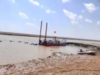 China 10 Inch Sand Hydraulic Dredger 24 kw With A Blue Appearance For River Dredging for sale