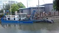 China 6 Inch Mud Dredging Boat For Mud Dredging In River 16kw Diesel Hydraulic Dredger for sale
