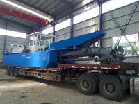 China 6 Inch Mud Dredging Boat For Mud Dredging In River 16kw Diesel Hydraulic Dredger for sale