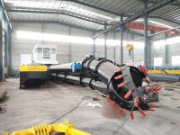 China YSCSD350 River Dredging Machine Red Color 16kw Sand Dredging Boat 8inch for sale