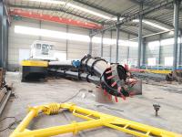 China 12inch Dredges River Dredging Machine Black Color 16kw Diesel Power Mud Dredging Boat for sale