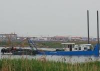 China Diesel 150cbm/H Blue Color Cutter Head Dredge / 16kw River Dredging Machine for sale