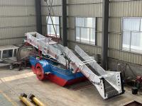 China 8 Cubic Capacity Aquatic Weed Harvester 105kw 5km/H Is Designed To Be Eight Meters for sale