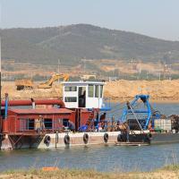 China Long Distance Discharge Sand Dredging Equipment With Diesel Oil Power Type And 20m Spud Length for sale