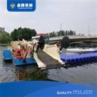 China Gear Drive Aquatic Weed Harvesting Machine Diesel Engine With 0.55 M Empty Draft For Duckweed Enteromorpha for sale