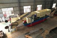 China 15.5mx6.52x3 M Water Grass Lake Weed Harvester With Hydraulic Motor And Diesel Power for sale