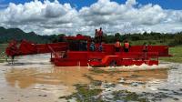 China Aquatic Weed Harvester 5 CBM Hopper 75kw Engine for sale