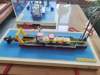 China Custom Built Diesel Cutter Suction Dredger With A Blue Color  For Specific Dredging Requirements for sale
