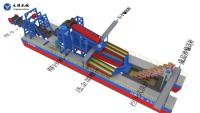 China Suriname Model 14 Inch Pipeline Gold Dredging Machine 660kW 550T for sale