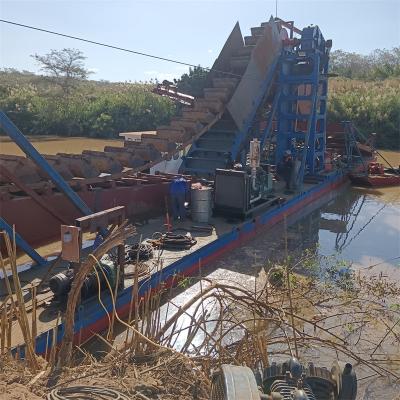 China Gold Dredging Chain Bucket Dredger For River for sale