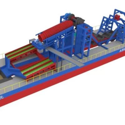 China 100m3/h Capacity Chain Bucket Dredger For Gold Mining for sale