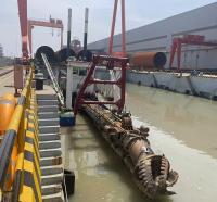 China 100cbm Versatile Sand Dredging Boat 5-6 Pieces Crown Type Suction Dredger Ship for sale