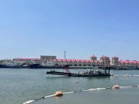 China 16kw Versatile Sand Mining Dredge With A Blue Color For Various Sand Extraction Needs for sale