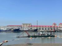 China 16kw Versatile Sand Mining Dredge With A Blue Color For Various Sand Extraction Needs for sale