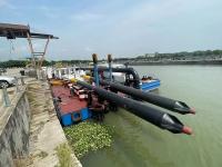 China 16kw Versatile Sand Mining Dredge With A Blue Color For Various Sand Extraction Needs for sale