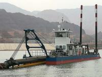 China CCS 7.5m Steel Mud Dredger with 1500m Discharge Distance Draft 1 Meter for sale