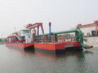 China 650 mm 1500 Cbm/Hour Solid Sand 26 Inch Cutter Suction Dredger 2km Discharge Distance Double Dredging Pump for sale