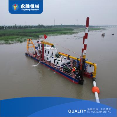 China 8 inch cutter suction dredger for river sediment pumping capacity 100m3/h for sale