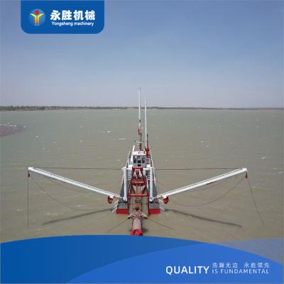 China 6 inch mini cutter suction dredger for small river channel, 30m3/h sediment extraction for sale