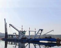 China 2000M Discharge Distance Small Sand Dredging Ship with Cutter Head 80Cbm/h for sale
