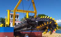 China 200mm Pipe Small Cutter Suction Dredger 80Cbm/h With 205KW Cummins Diesel Engine for sale